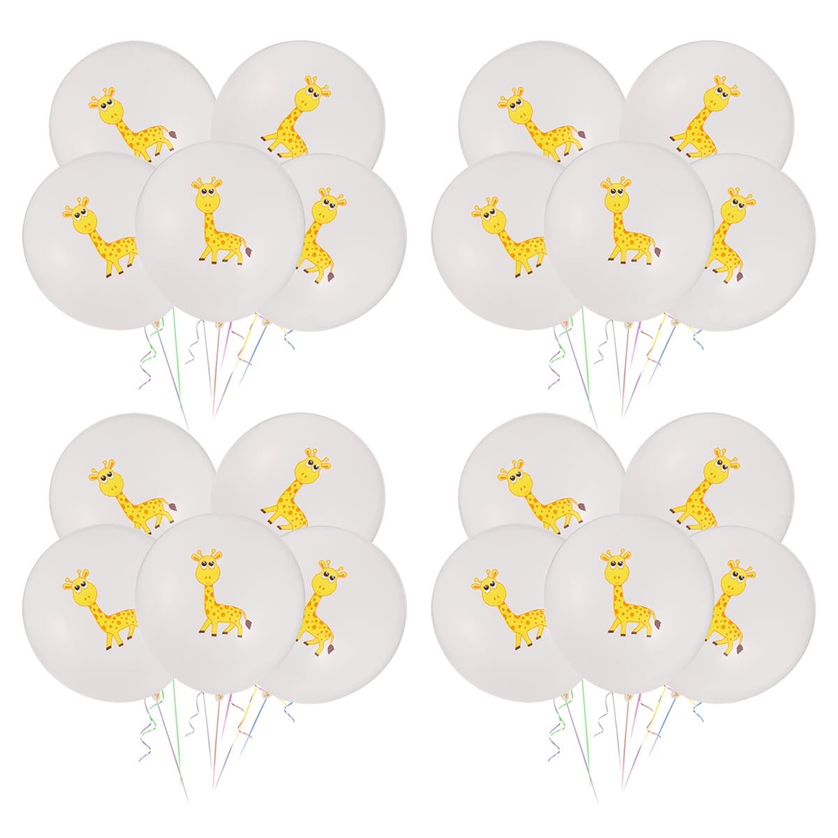 20 Pcs Jungle Animals Balloons Latex Animal Balloons for Jungle Theme ...