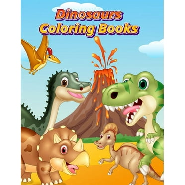 Dinosaurs Coloring Books For Kids Ages 4-8: Dinosaur Activity Book For ...