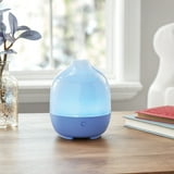 Mainstays Ultrasonic Oil Diffuser 100mL Blue Jewel Tone with 4 Mist and ...