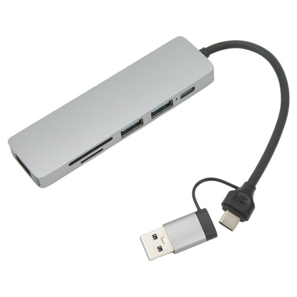 USBC Hub Adapter,6 in 1 Type USBC Laptop Docking Station Type C Hub Top ...