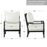 Duhome Upholstered Dining Chair Spindle Spool Accent Chair Linen Fabric ...
