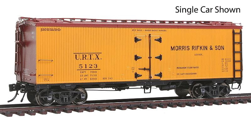 Rapido Trains 121016 HO Morris Rifkin URTX 37' Wood Meat Reefer (4 ...
