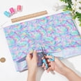 1Sheet Leopard Print Rainbow Pattern Polycotton Fabric for Garment ...