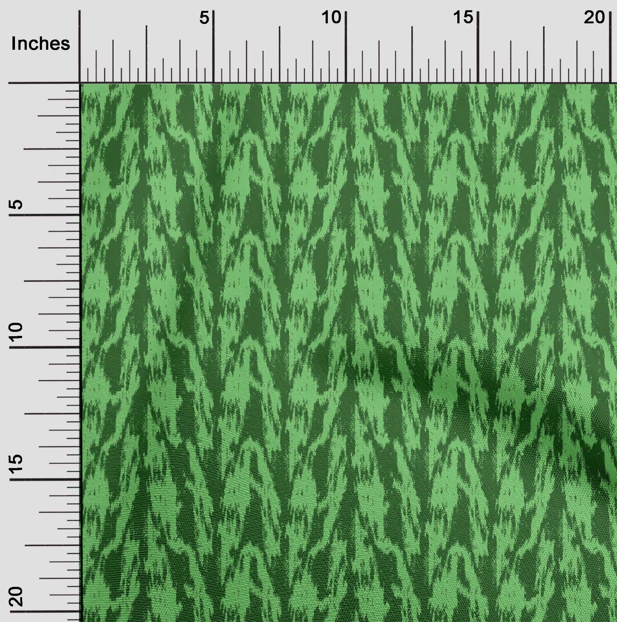 oneOone Viscose Chiffon Green Fabric Animal Skin Sewing Material Print ...