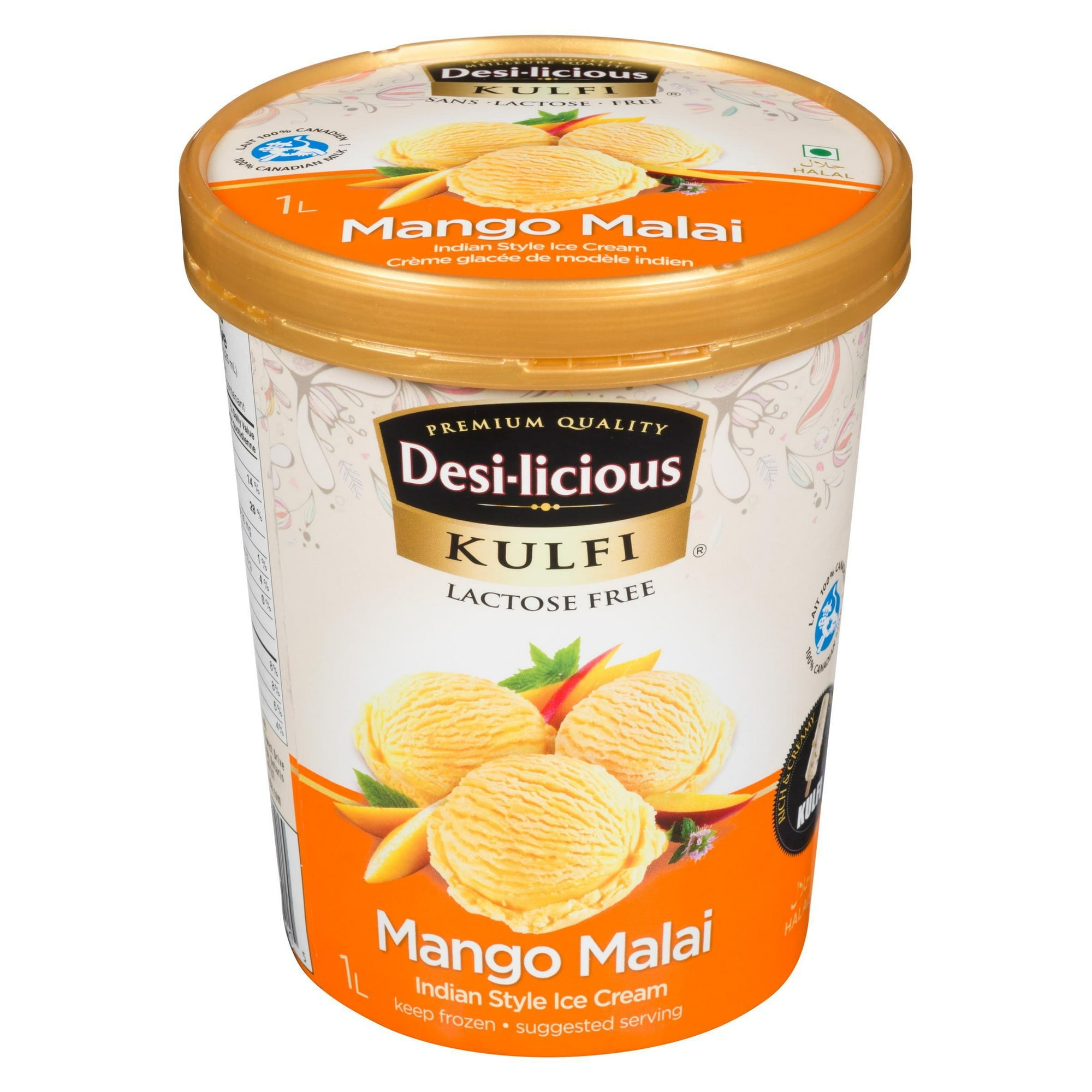 Desi-licious Kulfi Mango Malai Indian Style Ice Cream, 1 L - Walmart.ca