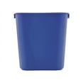 Small Deskside Recycling Container, Rectangular, Plastic, 13.625Qt, Bl ...