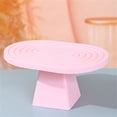 Elegant Plastic Dessert Stand Space Saving Design Cake Holder For Small ...