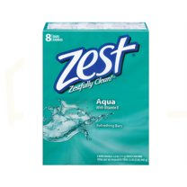 Zest Bar Soap Aqua 4oz Bar Soaps - 20 Bars - Walmart.com