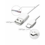 Awanta USB-A to USB-C 3ft Cable White USB 2.0 Fast Charging Cable ...