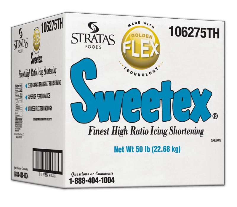 (Price/Case)Sweetex Golden Flex Icing Shortening 50 Pounds - 1 Per Case ...