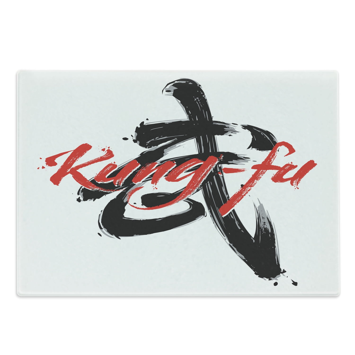 Kung Fu Cutting Board, Ink Brush Written Calligraphy on Chinese ...