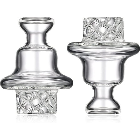 HTAIGUO 2 Pieces Transparent Glass Caps Clear Glass Air Cyclone Cap ...