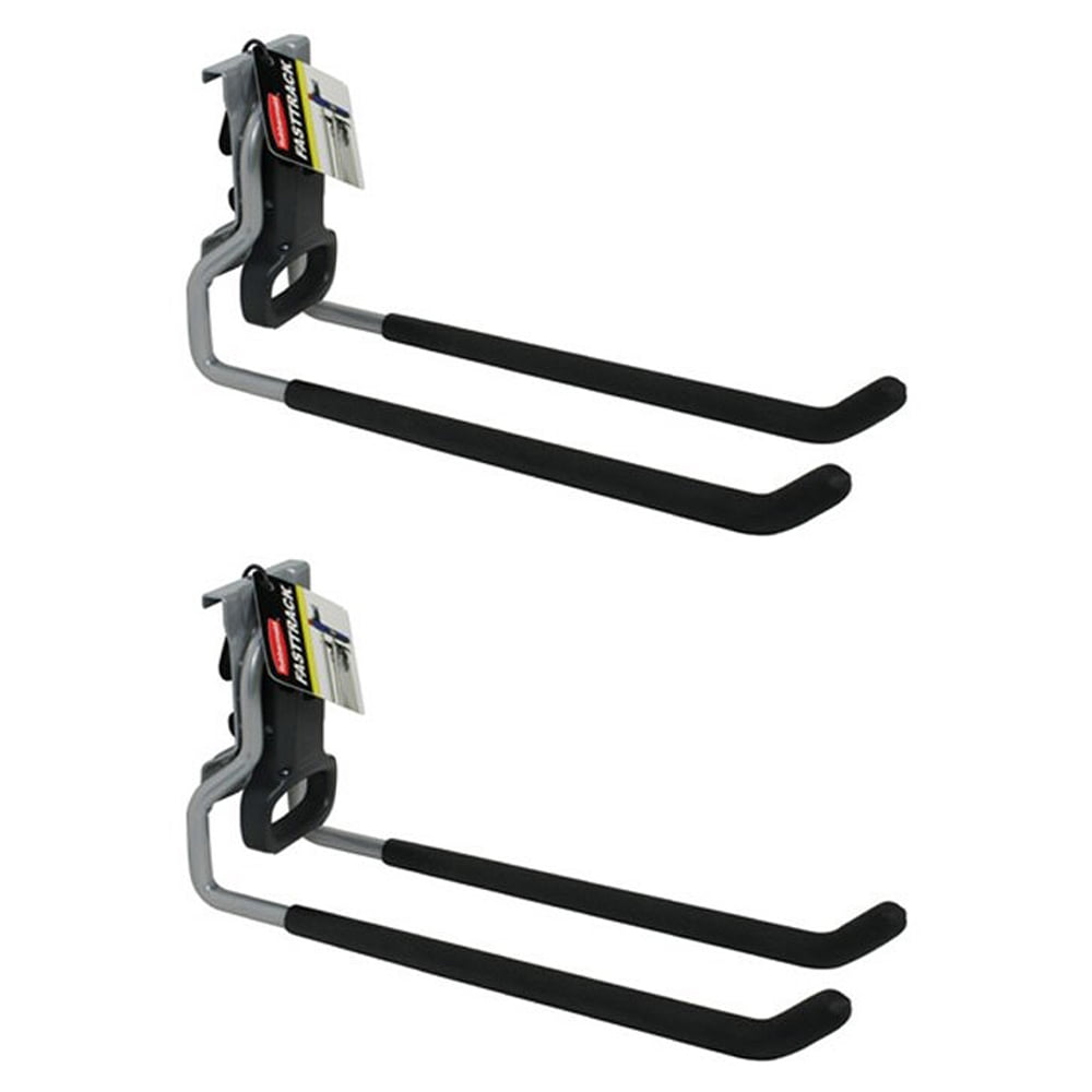 Rubbermaid Fast Track Wall Mounted Garage Storage Utility Multi Hook (2 ...