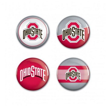 NCAA Wisconsin Prime 4 Pack 1.25" Buttons - Walmart.com