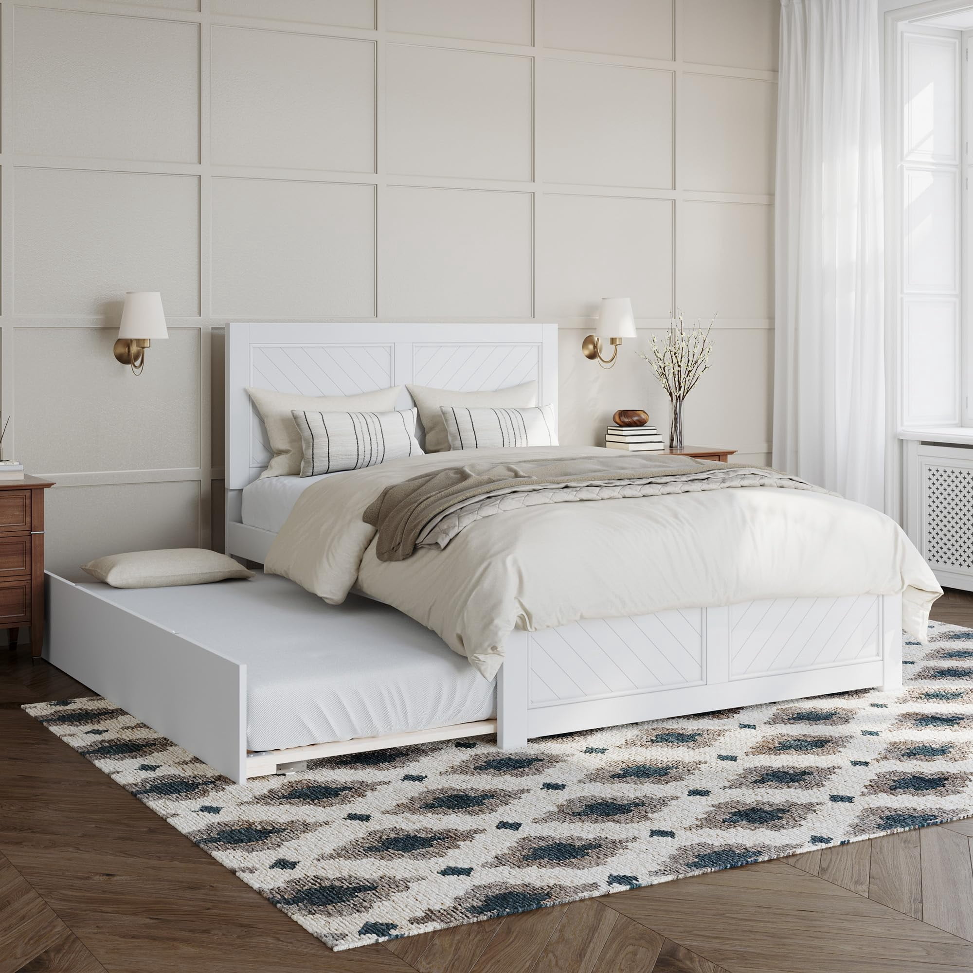 Click here for Afi Canyon Wood Full Platform Bed With Full Trundl... prices