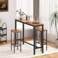 53 Inch Rectangular Bar Height Pub Table, High Top Sofa Dining Bar ...