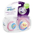 Philips AVENT Baby Freeflow Pacifier 18m+, Pink, 2 pack, SCF186/28 ...