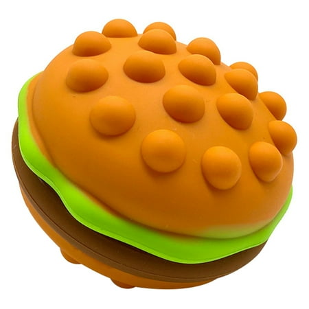Simple Dimple Pops Bubble 3D Ball hamburger Fidget Toy Decompression ...