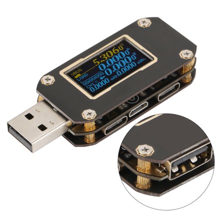 QC Tester, High Accuracy Voltage Current Ripple Meter Gold Plated Dual ...