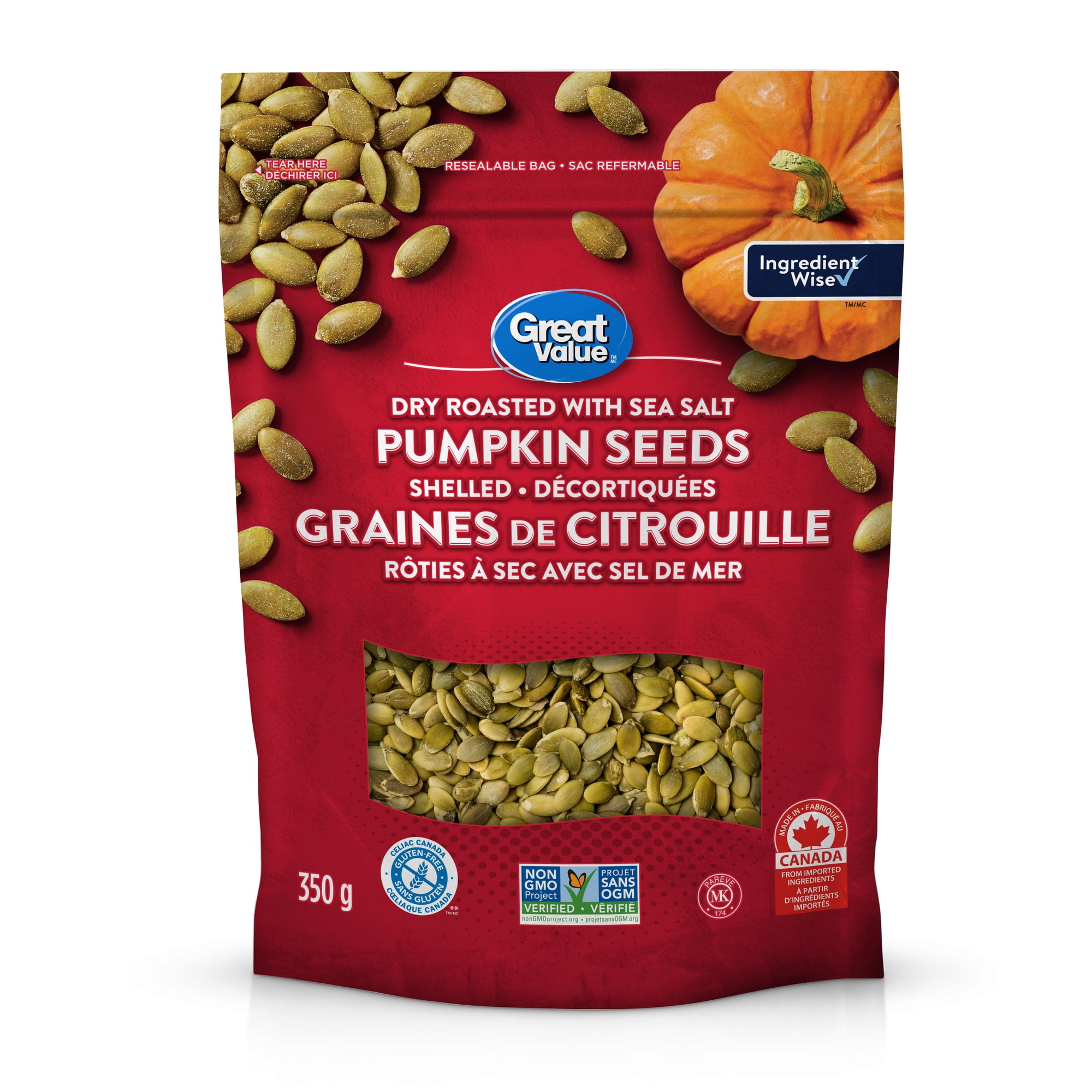 Click here for Great Value Dry Roasted & Salted Pumpkin Seeds 350... prices