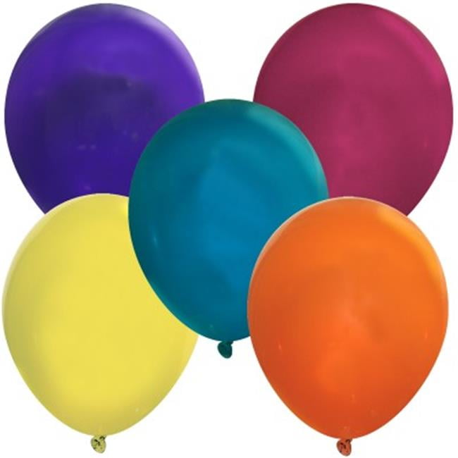 Balloons and Weights 2371 12" Decorator Assorted Color Latex Balloons ...