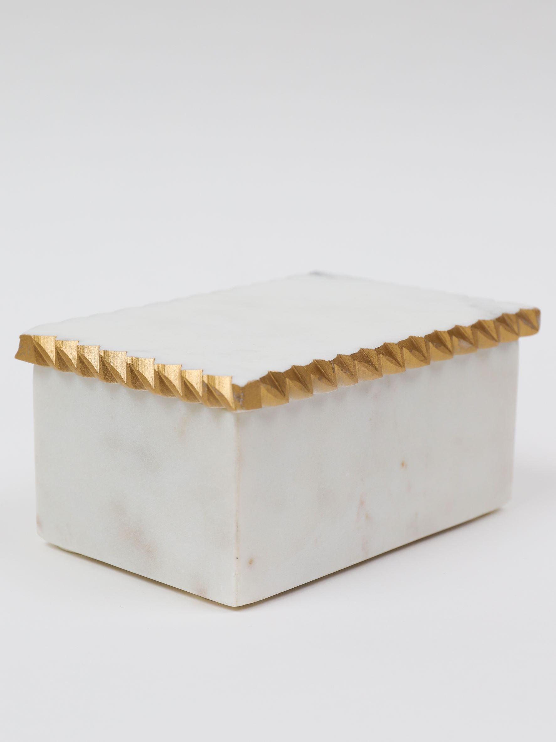 Inspire Me! Home Decor White Marble Decorative Box - Walmart.com