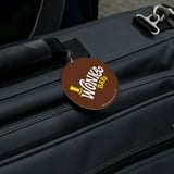 Willy Wonka and the Chocolate Factory Wonka Bar Logo Round Luggage ID ...