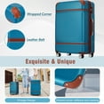 28"Hardshell Luggage Sets 4 Pieces 20"+24"+28" Luggages and Cosmetic ...