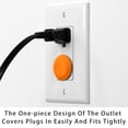 Pure Dark Orange Color Pattern Outlet Plug Covers - 12/24 Pack Safety ...