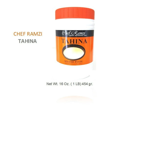 Chef Ramzi Tahini - 100% Pure Sesame Paste (1 lb) - Walmart.com