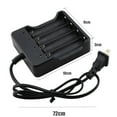 1200MA 4 Slots AC for 18650 Li-ion Battery Charger With LED Indicator ...