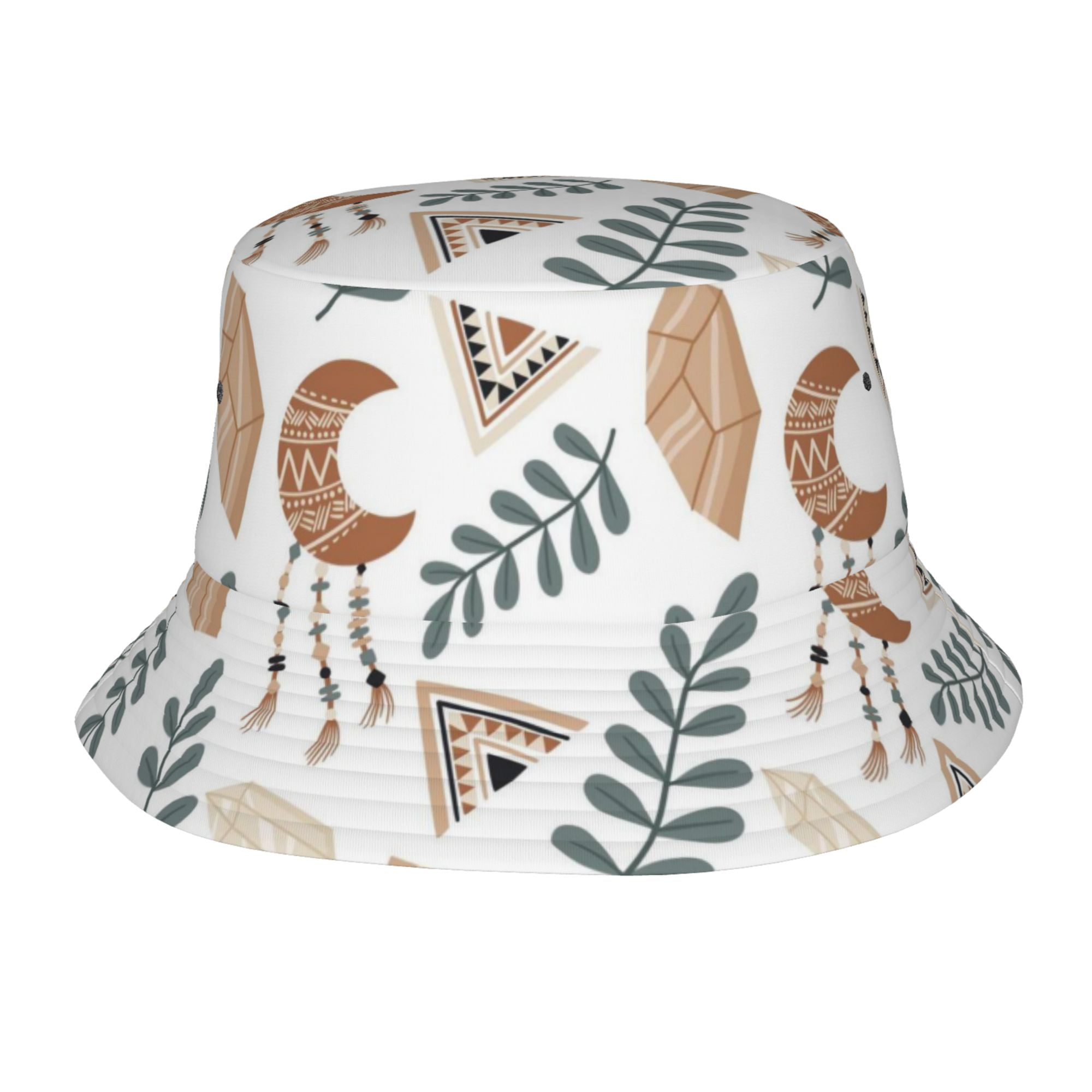 ZICANCN Bohemian Hippie Fancy Background Bucket Hat, Unisex Print ...