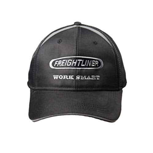 Freightliner Semi Trucks Work Safety Reflective Work Smart Black Cap ...