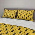 Animal Comforter & Sham Bedding Set, Modern Deer Head Art Deco Like ...