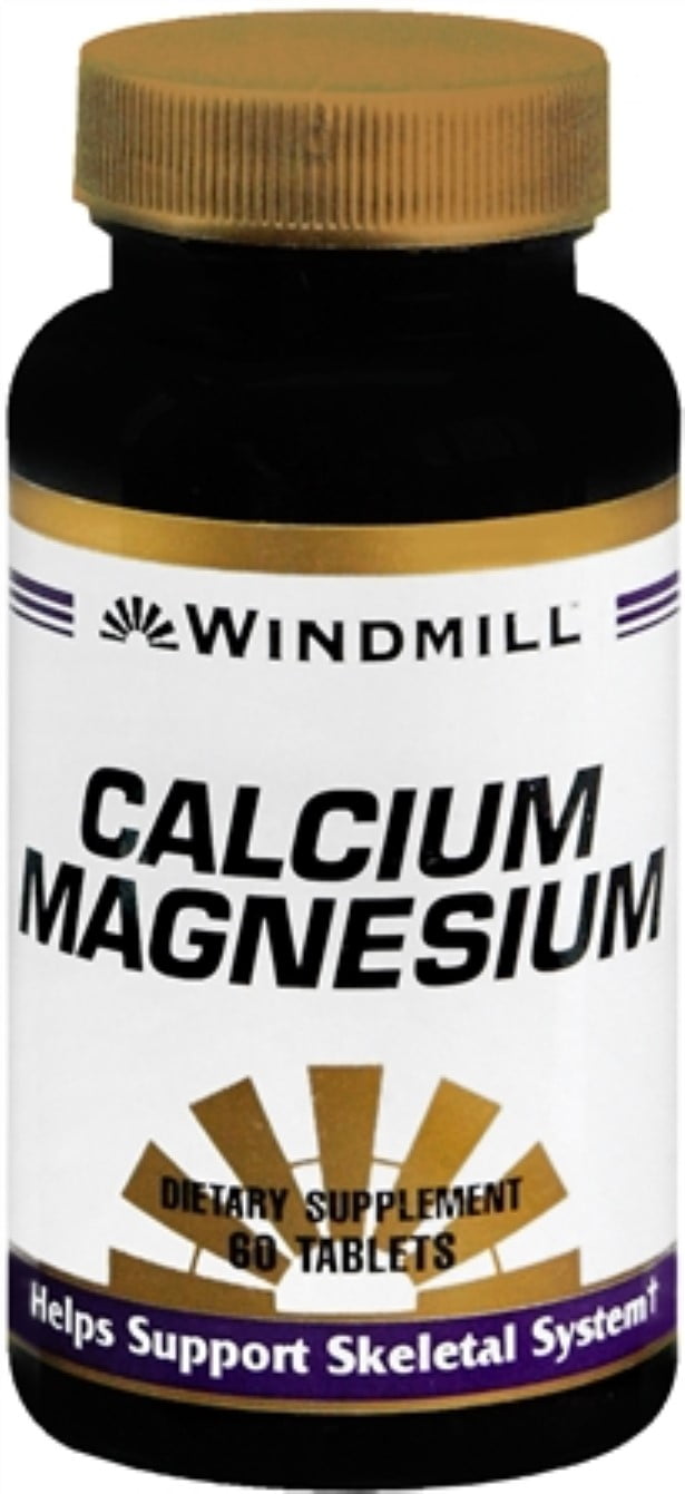 Windmill Calcium Magnesium Tablets 60 Tablets - (Pack of 3) - Walmart.com