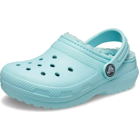 Crocs Toddler and Kids Classic Lined Clog, Pure Water, 3 M US Unisex ...