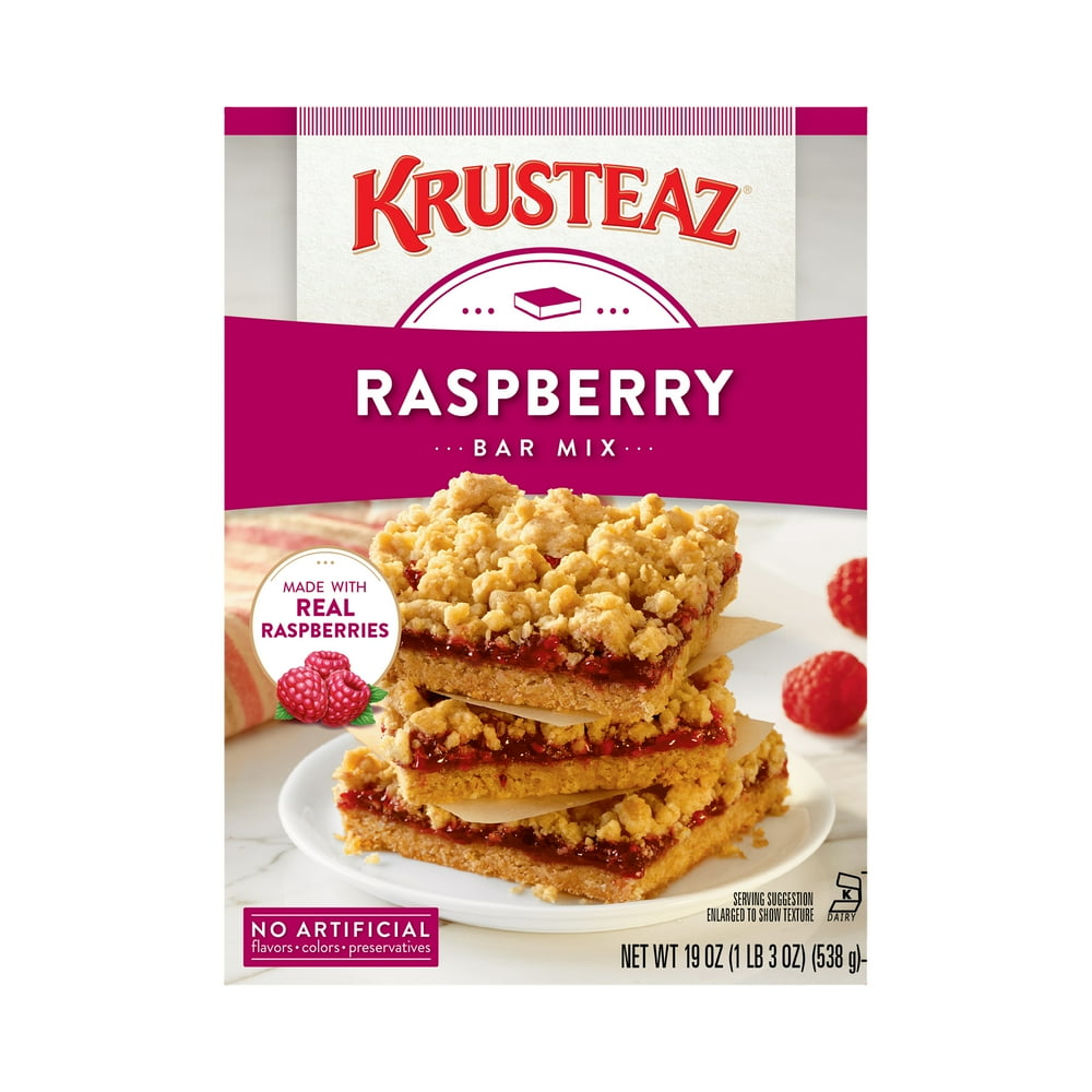 Krusteaz Raspberry Bars Supreme Mix, 19 oz - Walmart.com - Walmart.com