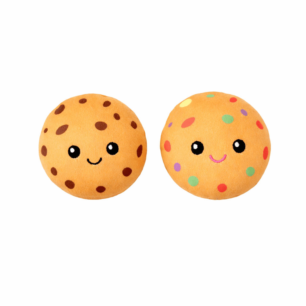 Click here for One Paw  2-Pack Cookie Dessert Cat Toy  Plush  Int... prices