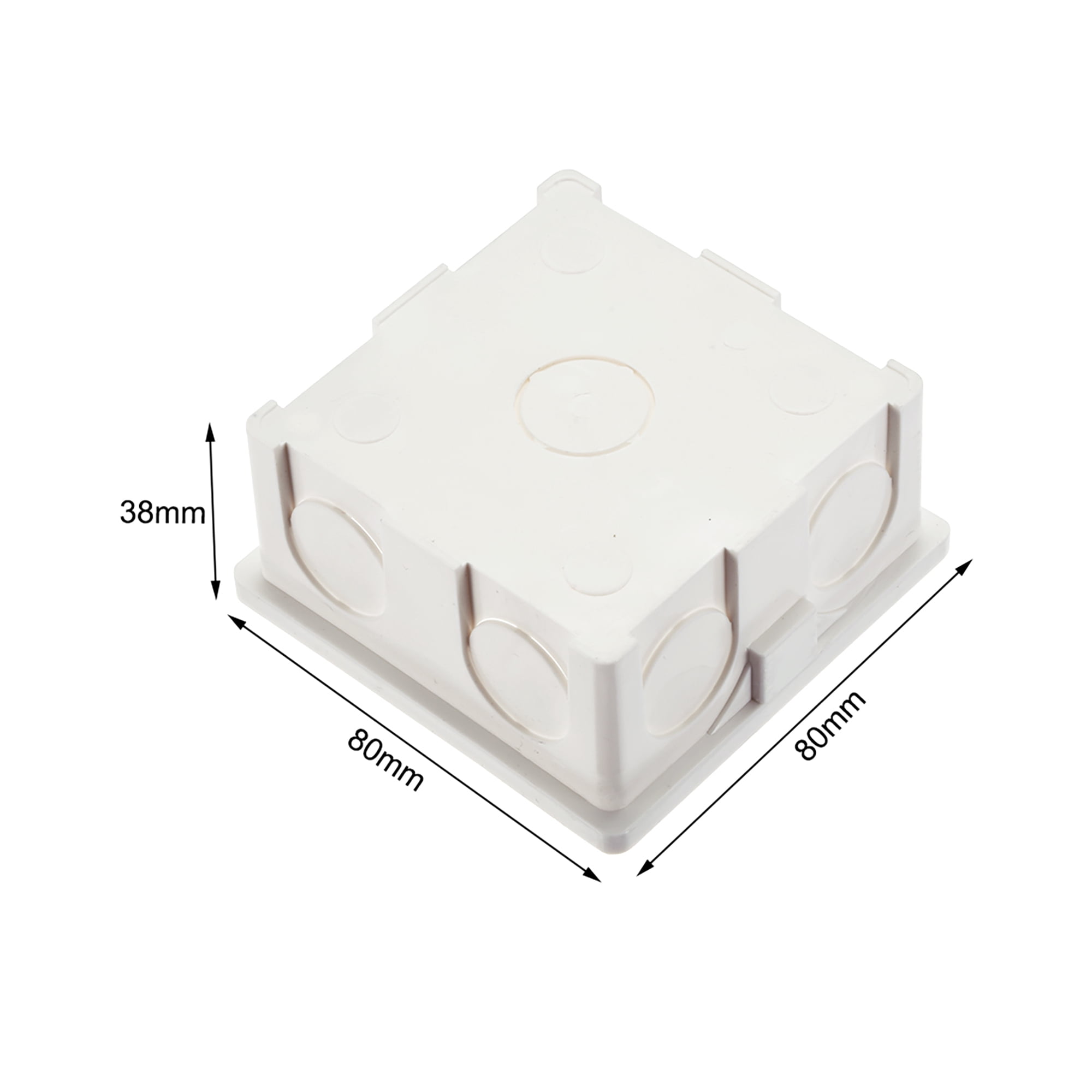 Wall Switch Box Electrical Outlet Flush Mount 86 Type Single Gang White ...
