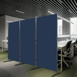 JVVMNJLK 3-Panel Room Divider, Portable Office Partition, 102" W x 19.7 ...