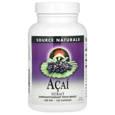 Pure Naturals Acai 500 Mg 120 Softgels - Walmart.com