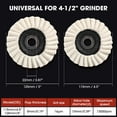 2026 New 4/4.5 in Wool Felt Flap Discs Polishing Wheel for Angle ...