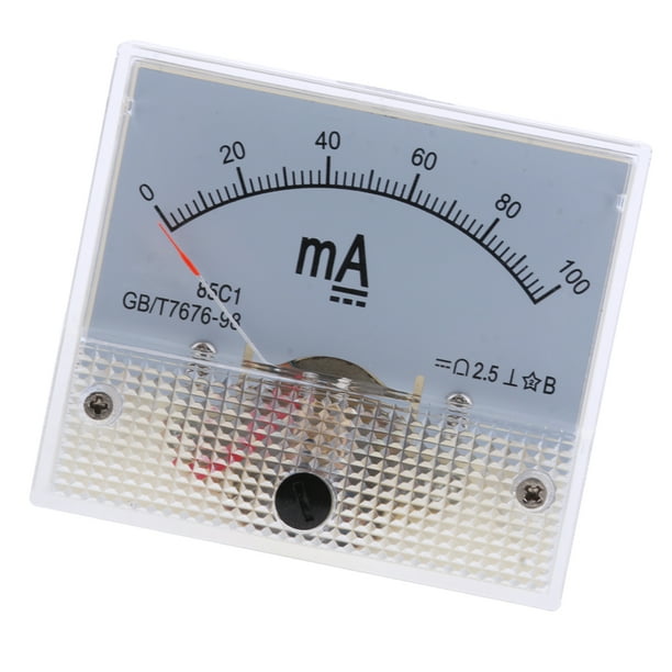 0-100mA DC Ammeter Analogue Panel, Amp Meter, Analog Current Panel ...