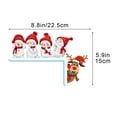 Christmas Door Topper Decoration Wooden Door Frame Decor Funny Snowman ...