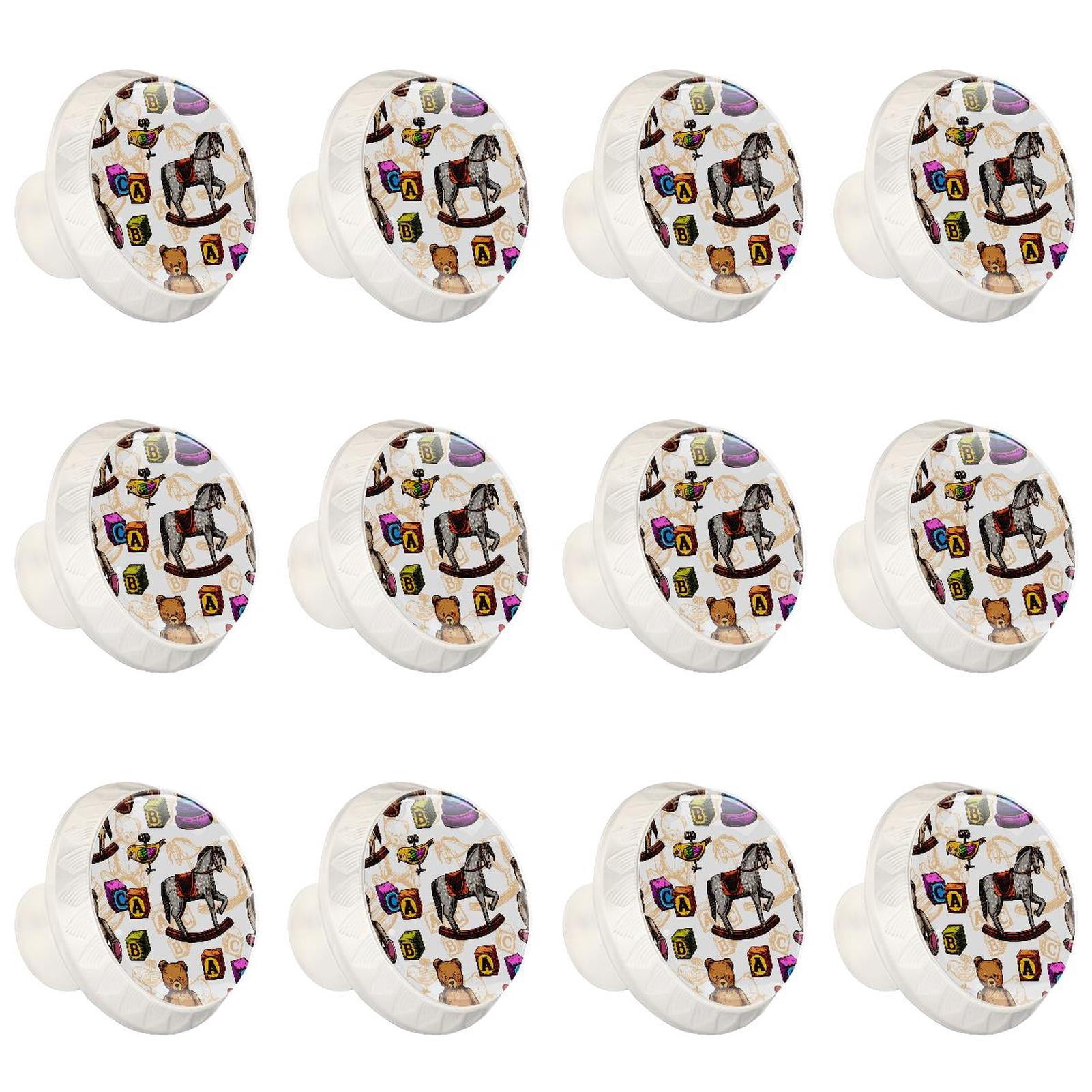 12 Pcs Bear Knobs for Kitchen Cabinet Cupboard Dresser Bookcase Drawer ...