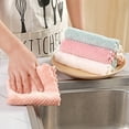 Lloopyting Kitchen Towels Rags Kitchen Coral Towel Random Color ...