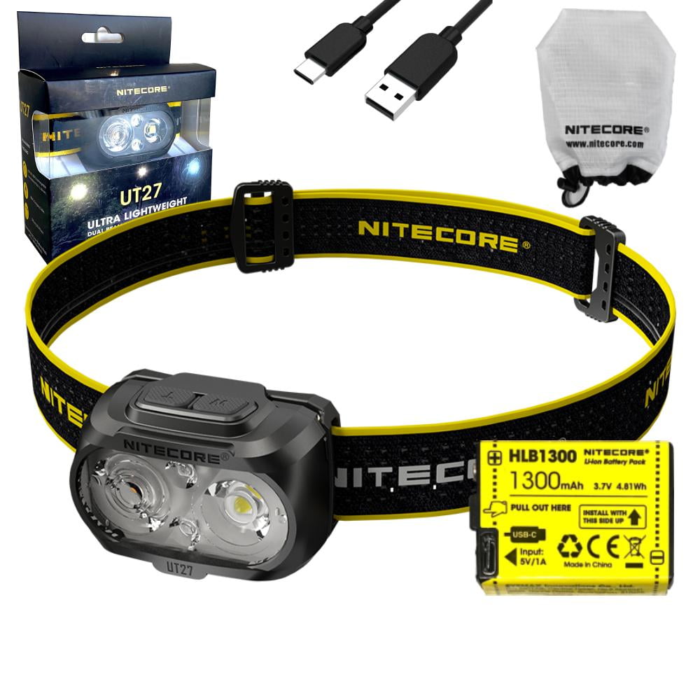 Nitecore UT27 Ultra Lightweight Dual Beam Fusion Elite Headlamp ...
