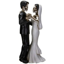 Love Never Dies Wedding Bride And Groom Skeleton Couple In Dancing Pose Figurine - Walmart.com