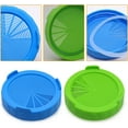 6Pcs/12Pcs Sprouting Lids for Wide Mouth Mason Jars, Plastic Canning ...