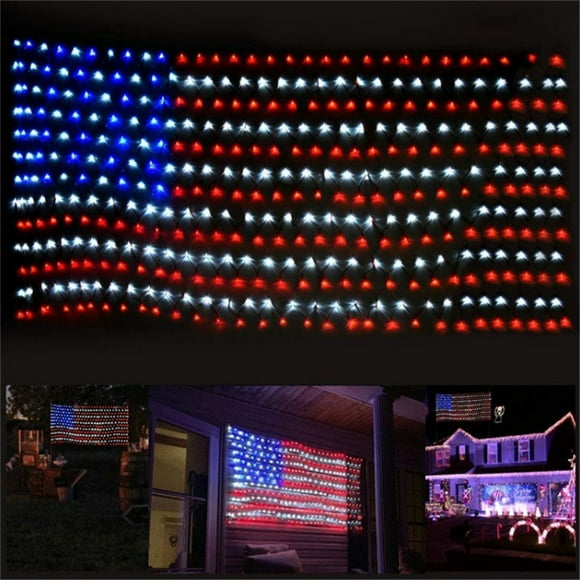 Lighted American Flag